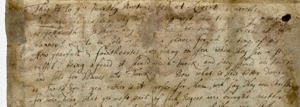 Francis Pastorius, Germantown, and the First Petition to Abolish ...